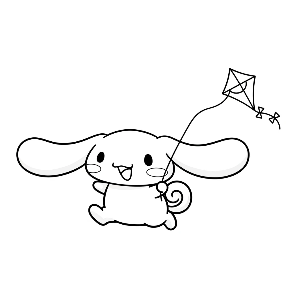 Gratis Cinnamoroll Kleurplaat – Print en Kleur Cinnamoroll